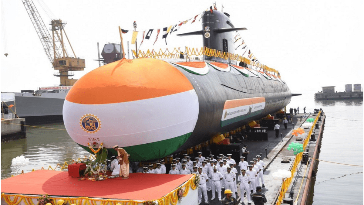 Scorpene submarine INS Vagir launched at MDL shipyard