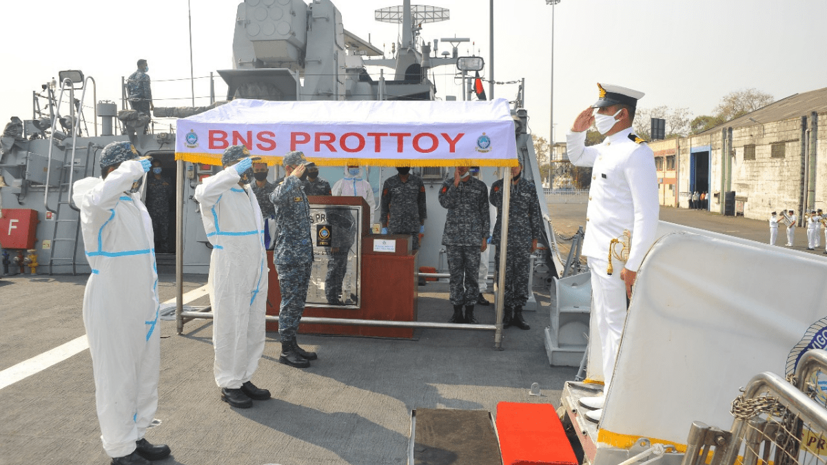 Bangladesh Navy Ship Prottoy On A Two-Day Visit To Mumbai