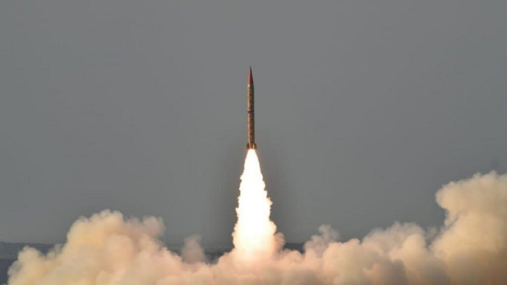 Pak Successfully Tested Shaheen 1-A Surface-To-Surface Ballistic Missile