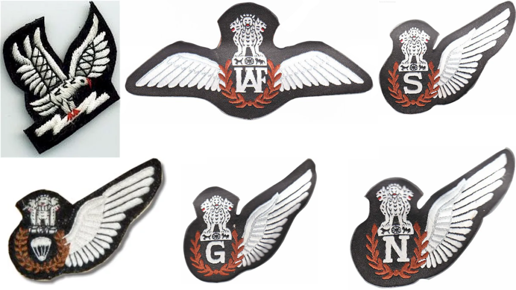 Badges earned in the Indian Airforce
